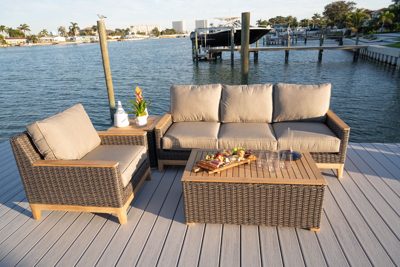 Boca Wicker Sofa by Royal Teak Collection – United Home & Patio